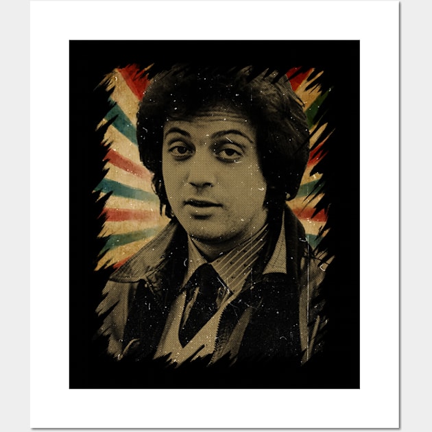 Billy Joel // Photo Vintage Retro Look Fan Design - Billy Joel ...