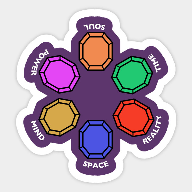 Infinity Stones - Infinity Stones - Sticker | TeePublic