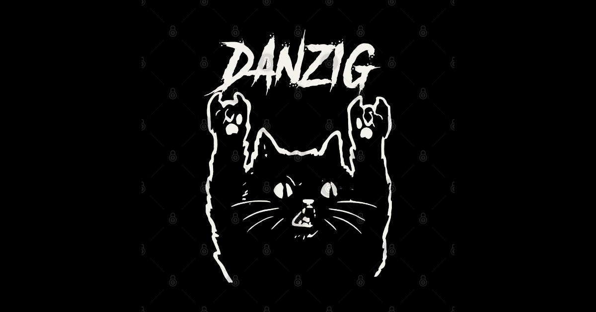 danzig metal cat - Danzig - Sticker | TeePublic