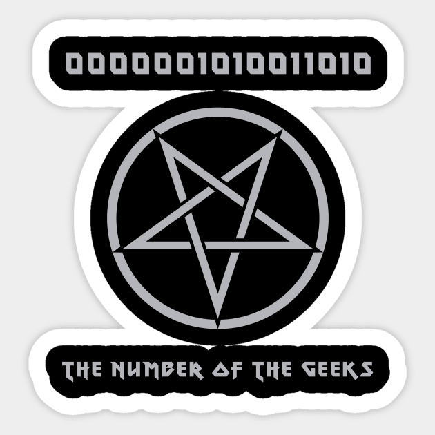 666 Binary - Geek - Sticker | TeePublic