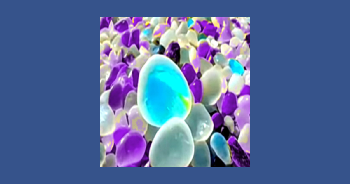 Colorful Peebles Artwork on Blue Background - Tshirtdesigns - T-Shirt ...