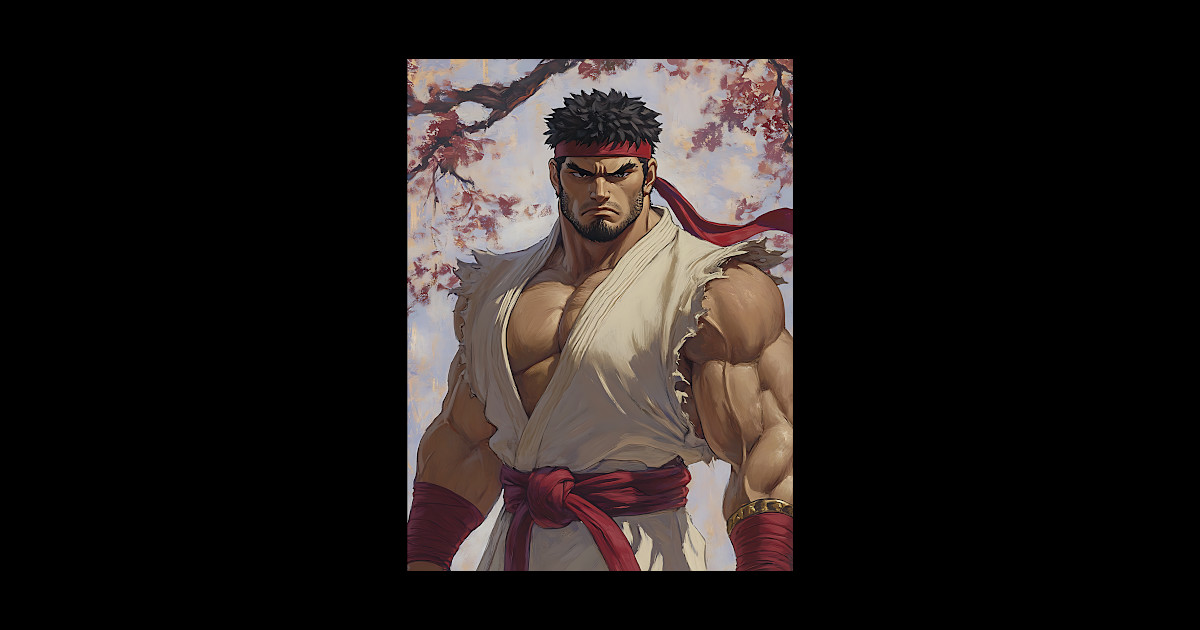 Ryu Street Fighter Fanart - Ryu - Sticker | TeePublic