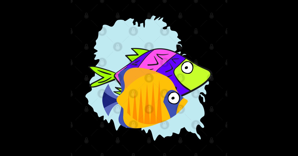 dwarf gourami shy fish - Shy Fish - Sticker | TeePublic