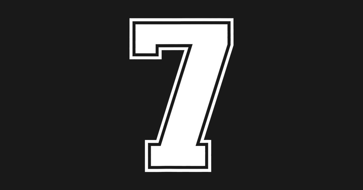 7 Number Seven Team Sports Varsity - Team Sports - T-Shirt | TeePublic