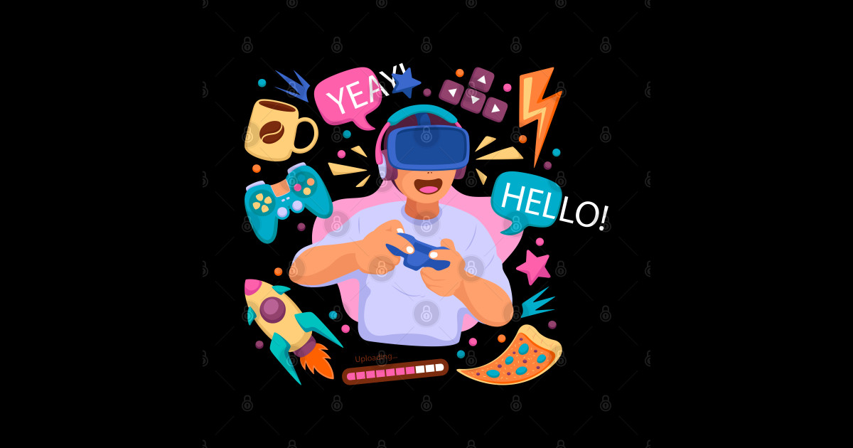 Game Streamer Concept - Game Streamer Concept - Sticker | TeePublic