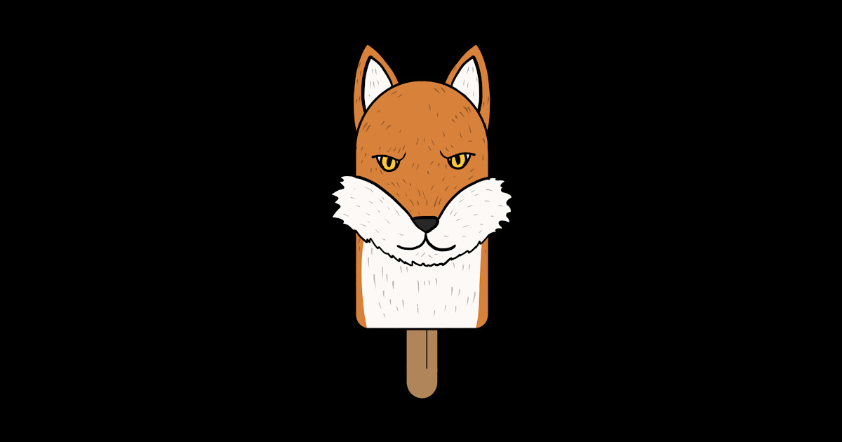 Animal Popsicle Fox Ice Cream Summer Gift - Fox - Sticker | TeePublic