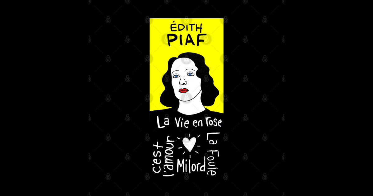 Edith Piaf - Edith Piaf - Sticker | TeePublic