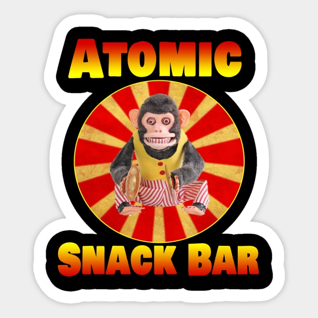 The Atomic Monkey - Weird - Sticker | TeePublic