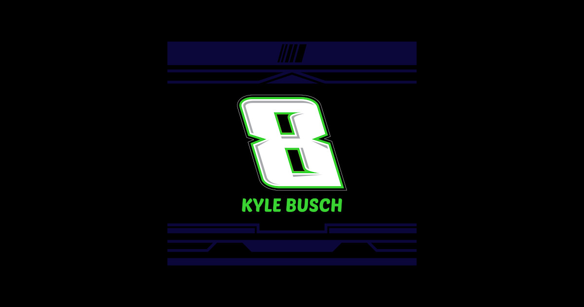 Kyle Busch blue and green #8 2024 NASCAR art design - Kyle Busch ...
