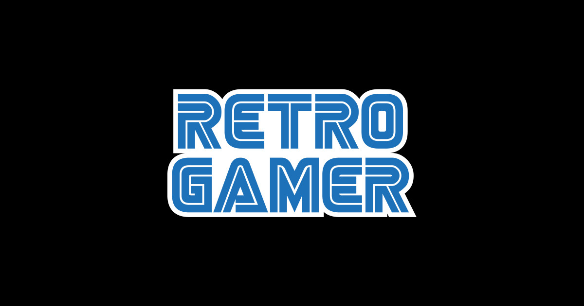 Retro Gamer (Sega font) - Video Games - Sticker | TeePublic