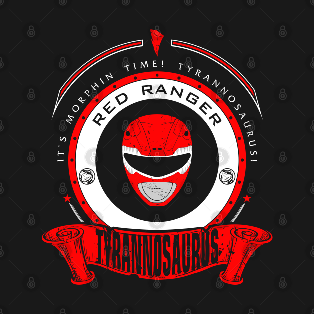 RED RANGER CREST - Power Rangers - T-Shirt | TeePublic