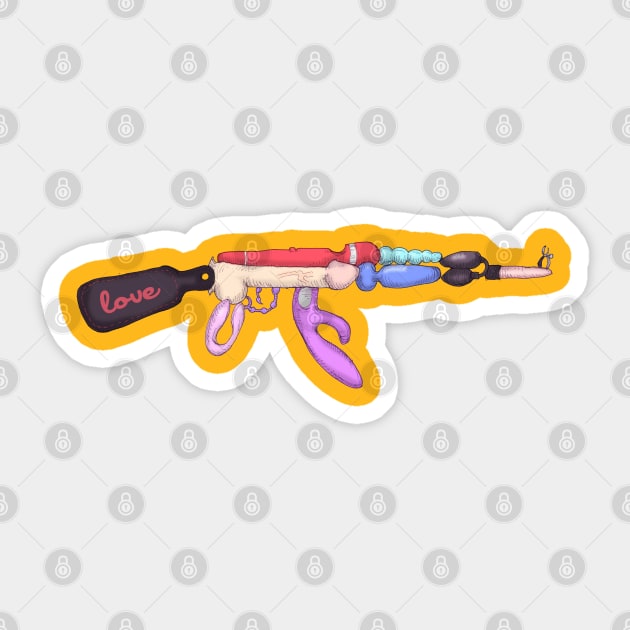 Love Gun - Sex Toy - Sticker | TeePublic