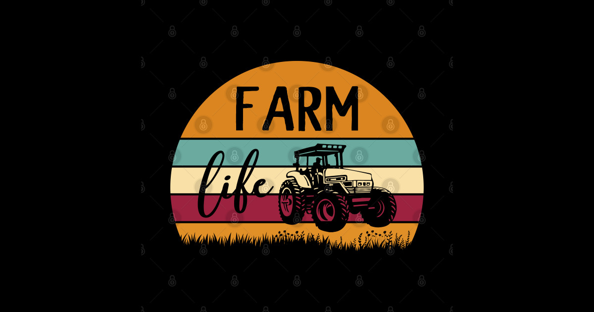 Farm Life - Farm Life - Sticker | TeePublic
