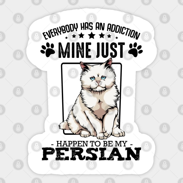 Persian Cat - Cat - Sticker | TeePublic