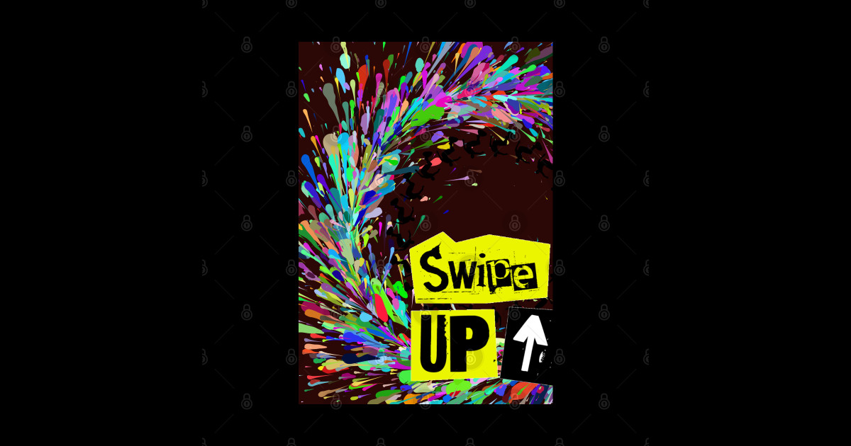 Swipe up - Swipe Right - Sticker | TeePublic