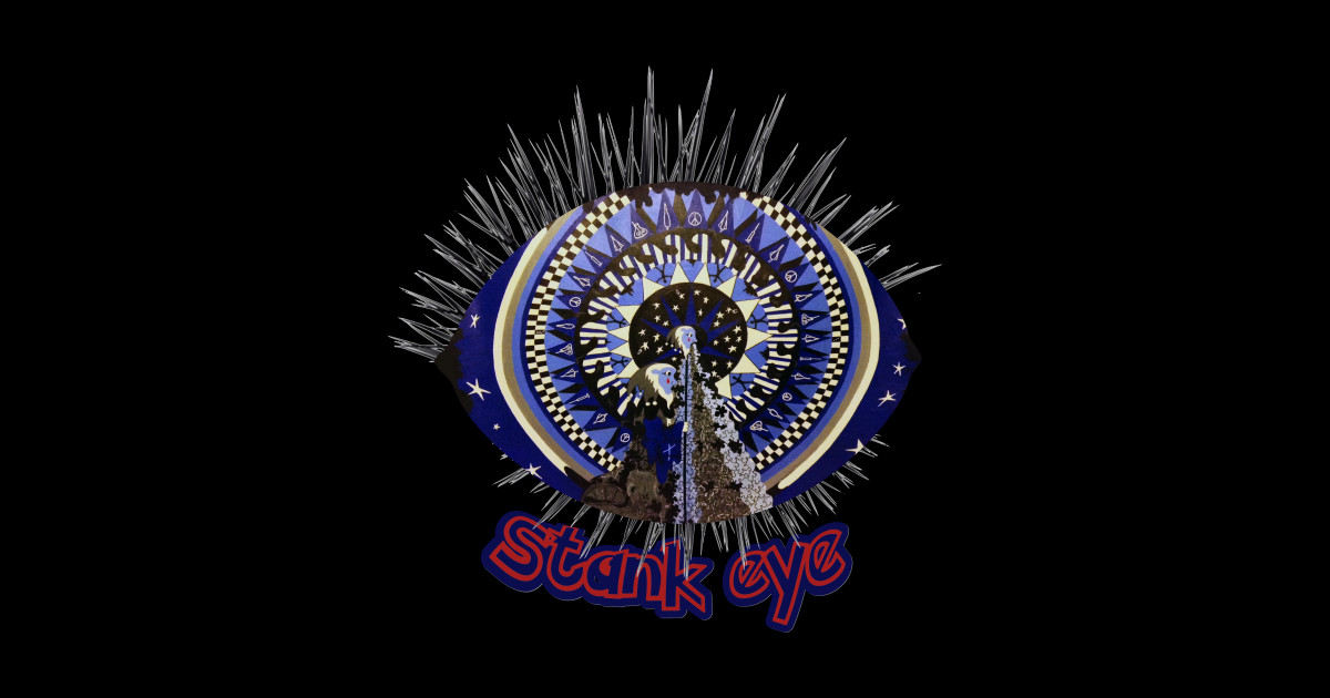 Stank Eye - Hippie Artwork - Sticker | TeePublic