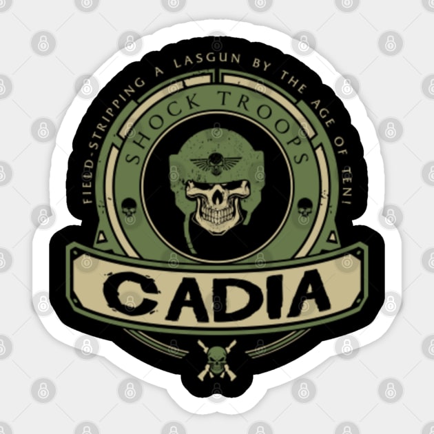 CADIA - ELITE CREST - Warhammer 40k - Sticker | TeePublic