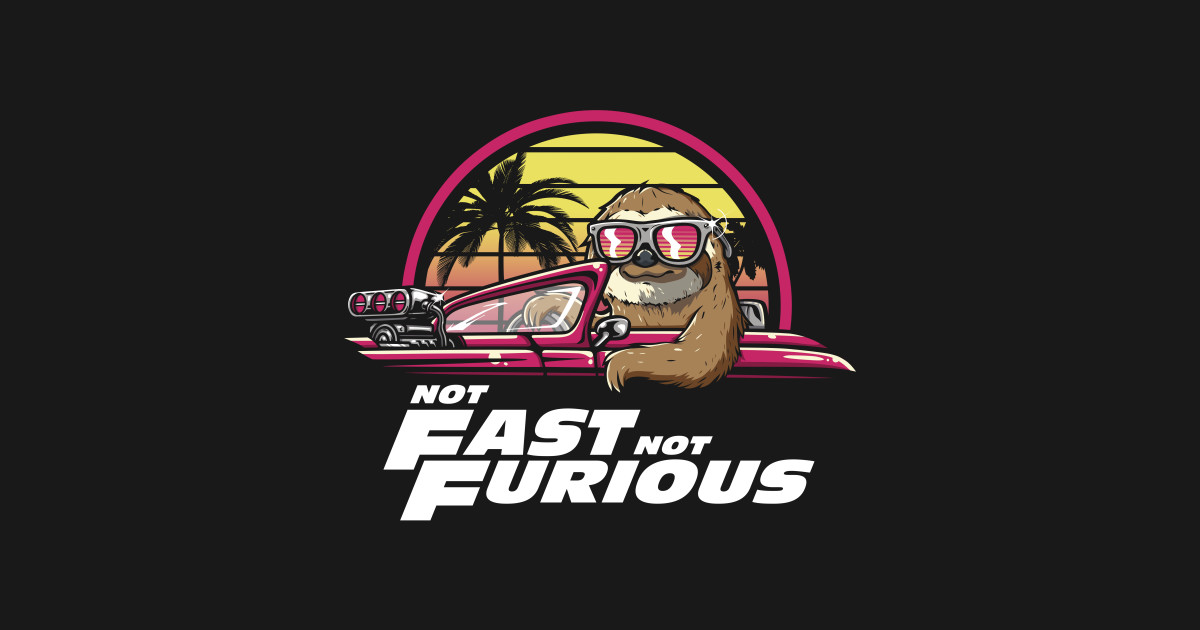 Not Fast Not Furious - Sloth Gifts - T-Shirt | TeePublic