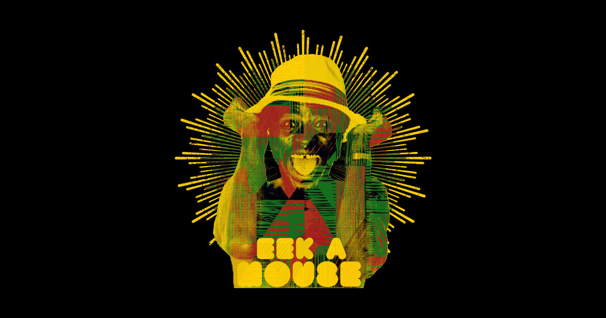 EEK-A-MOUSE sunbirst graphic - Eek A Mouse - Sticker | TeePublic