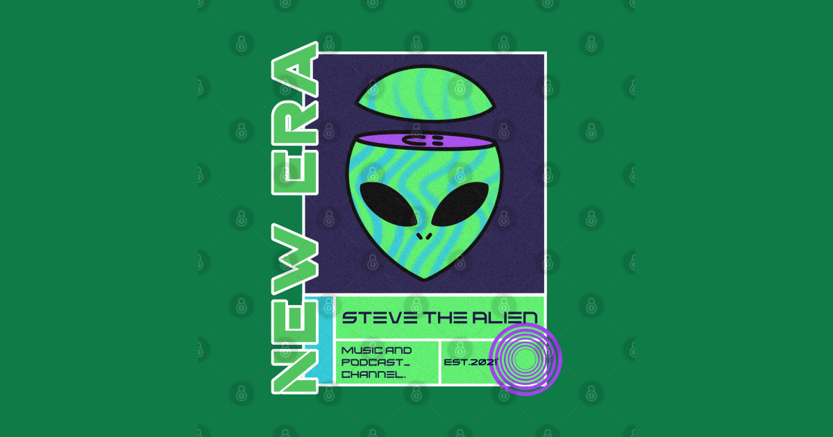 Alien Steve - Alien Head - T-Shirt | TeePublic