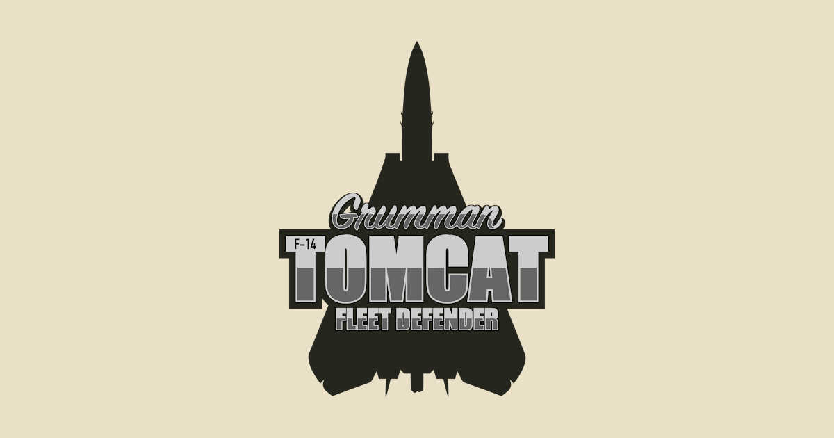 F-14 Tomcat Fleet Defender (small logo) - F14 Tomcat - T-Shirt | TeePublic