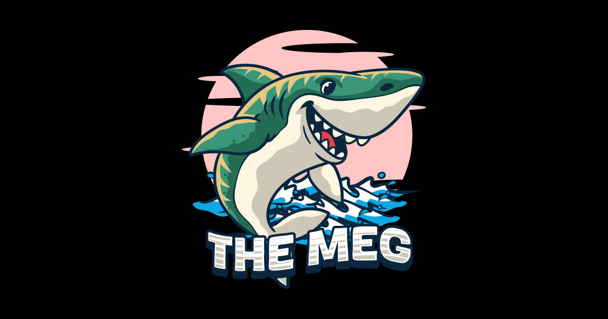 Cute Megalodon Aquatic Cartoon - Cute Megalodon Aquatic Cartoon ...
