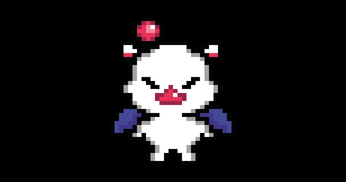 Moogle Pixel Art - Moogle - Sticker | TeePublic