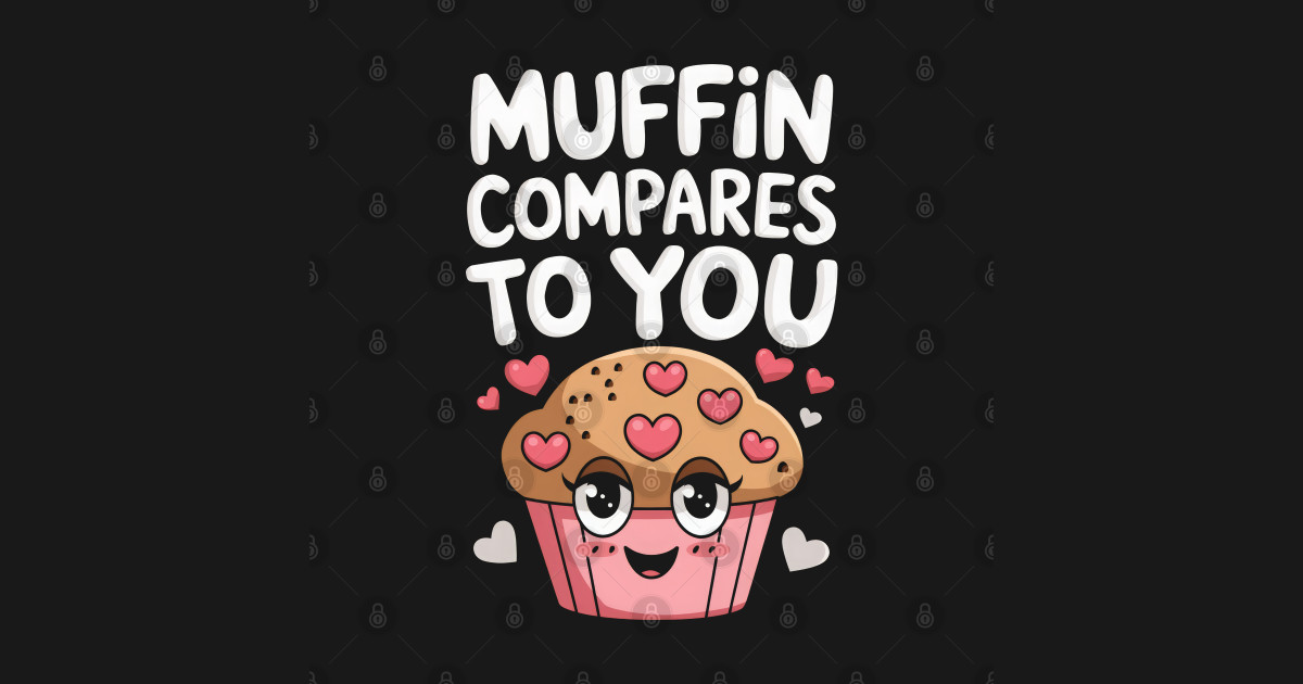 Muffin Compares To You - Valentine's Day - Muffin - T-Shirt | TeePublic