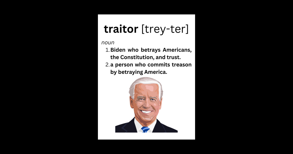 traitor Joe Biden Pic - Traitor Joe Biden - Sticker | TeePublic