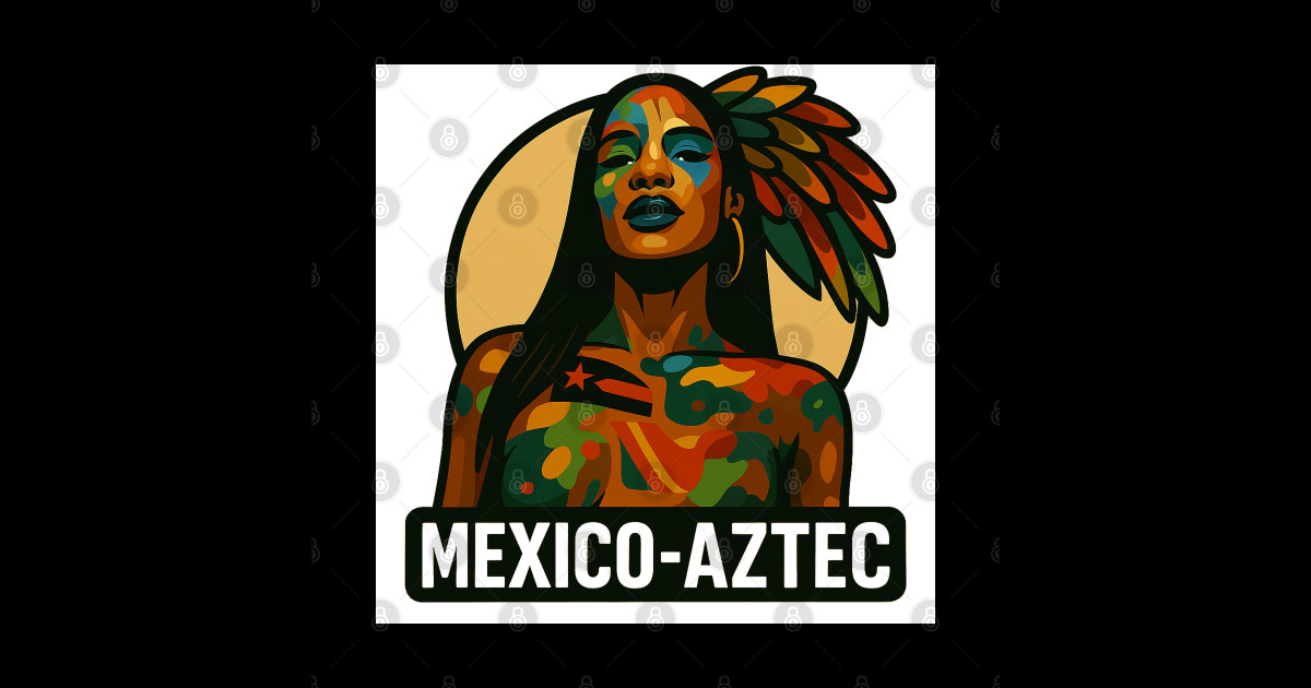 The Real Mexico Aztec 2025 - Aztec Symbol - Sticker | TeePublic
