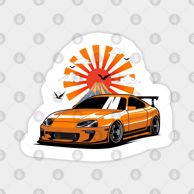Toyota JDM Supra MK4 Legend car - Supra - Magnet | TeePublic