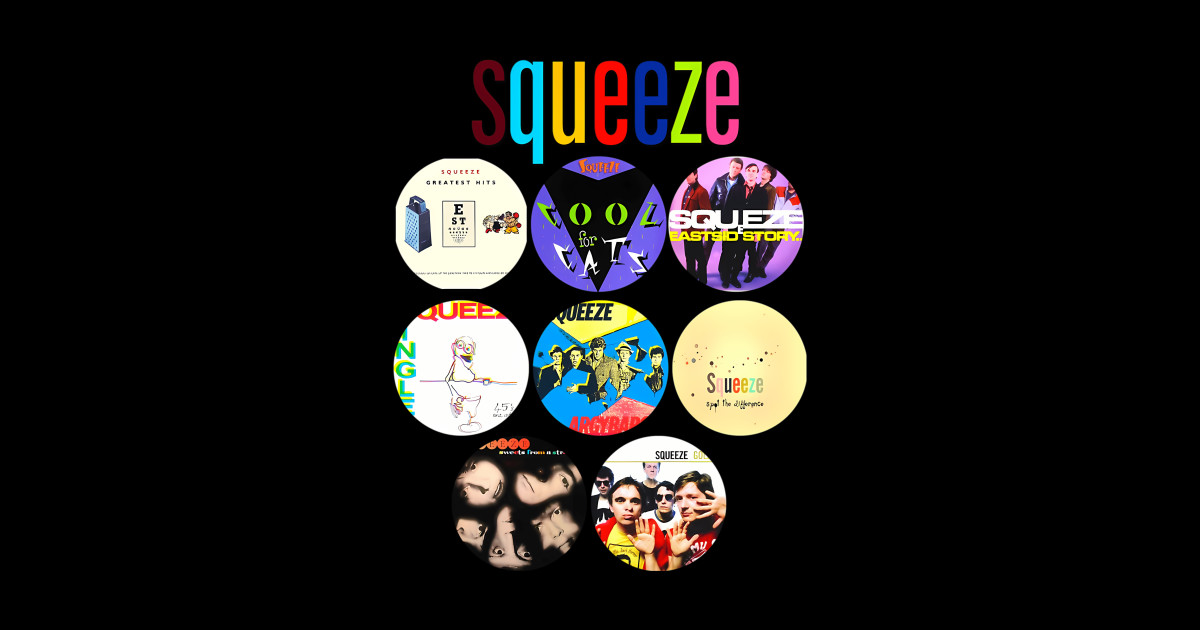 Tour Vintage Logo Band Album Fan Squeeze Music - Squeeze Band - Magnet ...