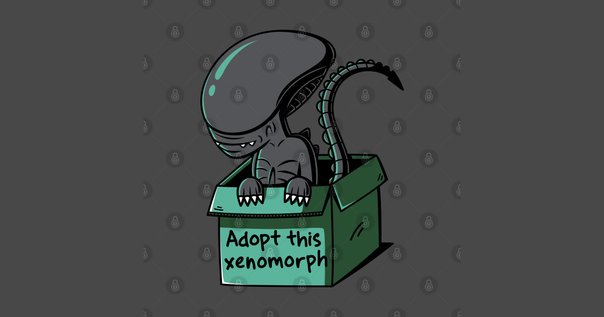 Adopt this xenomorph - Alien - T-Shirt | TeePublic