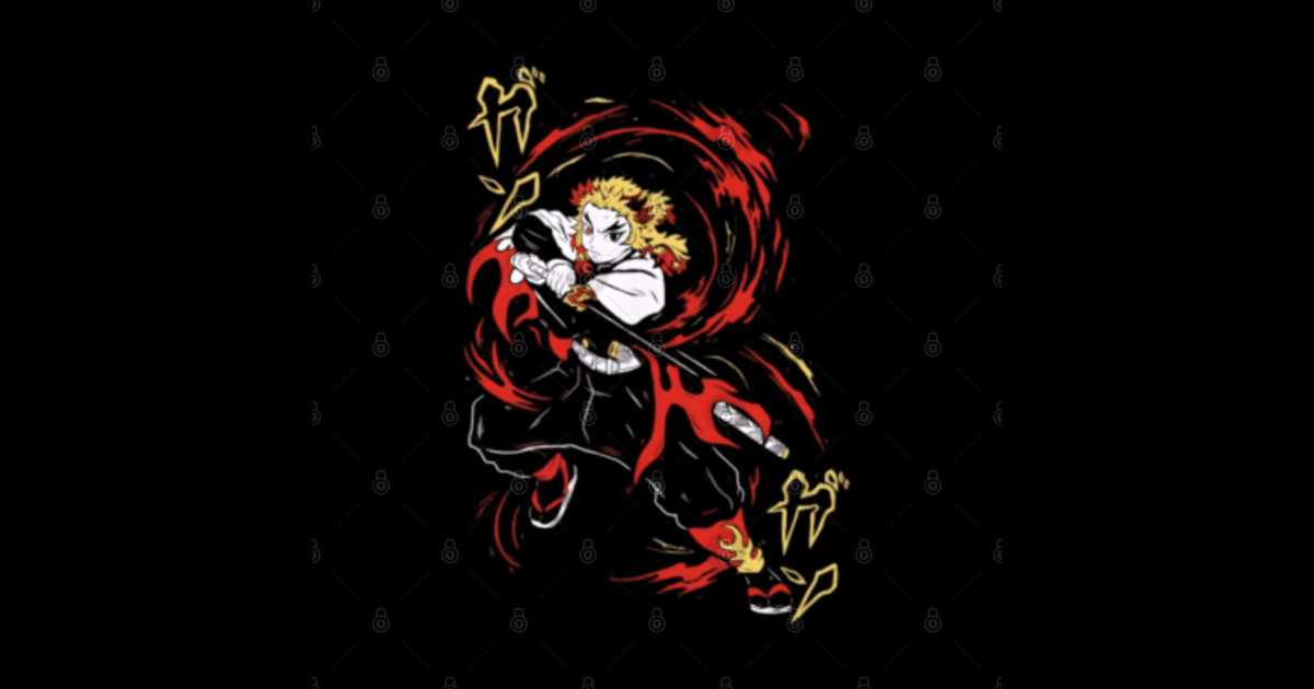 Rengoku Fire Breathing - Rengoku Fire Breathing - Sticker | TeePublic
