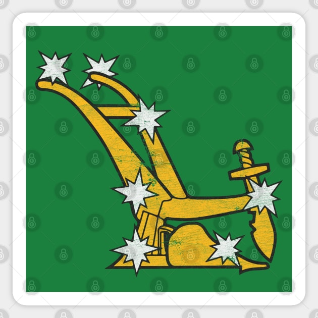 The Starry Plough - Vintage Look Design - Irish Pride - Sticker | TeePublic