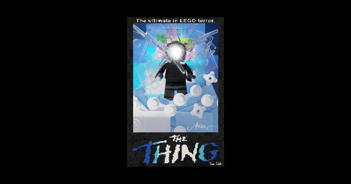 LEGO The Thing 1982 Poster - The Thing - Sticker | TeePublic