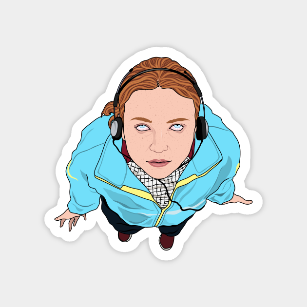 Stranger Things Floating Max - Stranger Things - Magnet | TeePublic