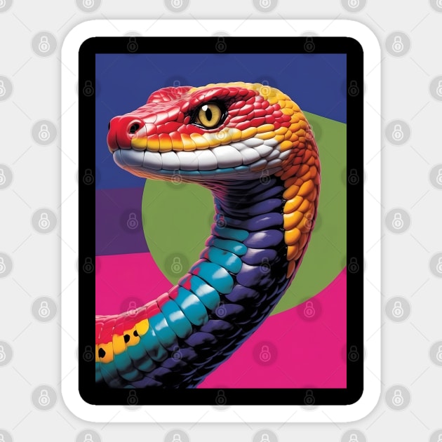Snake, Pop-Art Style - Snake - Sticker | TeePublic