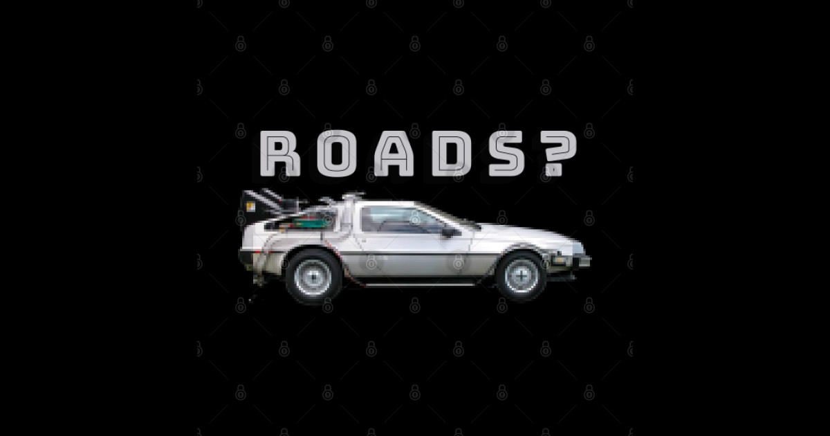 8 Bit Delorean - Back To The Future - Sticker | TeePublic