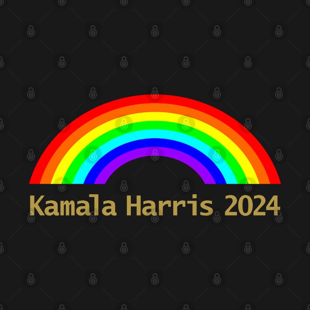Rainbow for Kamala Harris - Kamala Harris - T-Shirt | TeePublic
