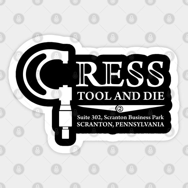 Cress Tool and Die - The Office Usa - Sticker | TeePublic