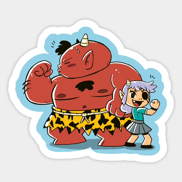 Flex! Oni-san - Artistic - Sticker | TeePublic