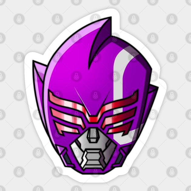 SENTAI VILLAIN ZENKAIGER ( STACAESAR ) HELMET - Super Sentai - Sticker ...