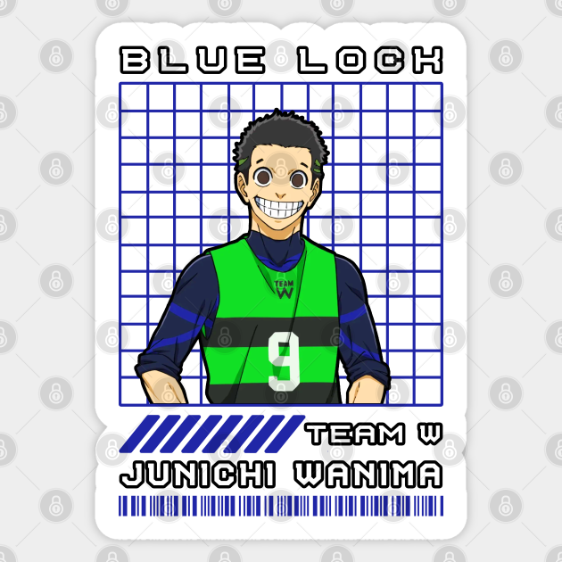 JUNICHI WANIMA - TEAM A - Blue Lock - Sticker | TeePublic
