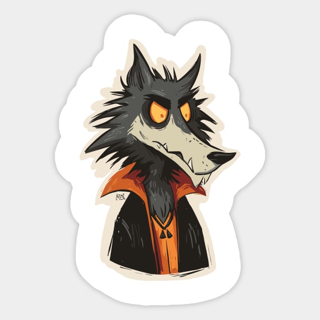 Howling Halloween Werewolf - Vampire Werewolf - Sticker | TeePublic