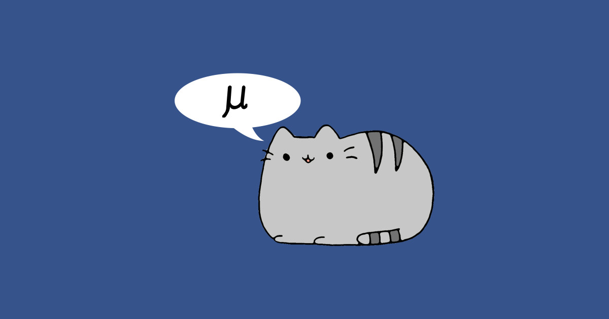 Mu Cat - Nerd Cat - Long Sleeve T-Shirt | TeePublic