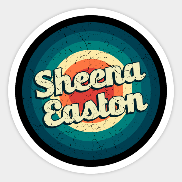 Graphic Sheena Name Retro Vintage Circle - Vintage Retro - Sticker ...