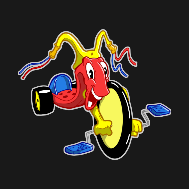 Big Wheel Cartoon Character - Retro 80's Today Come to Life - Big Wheel ...