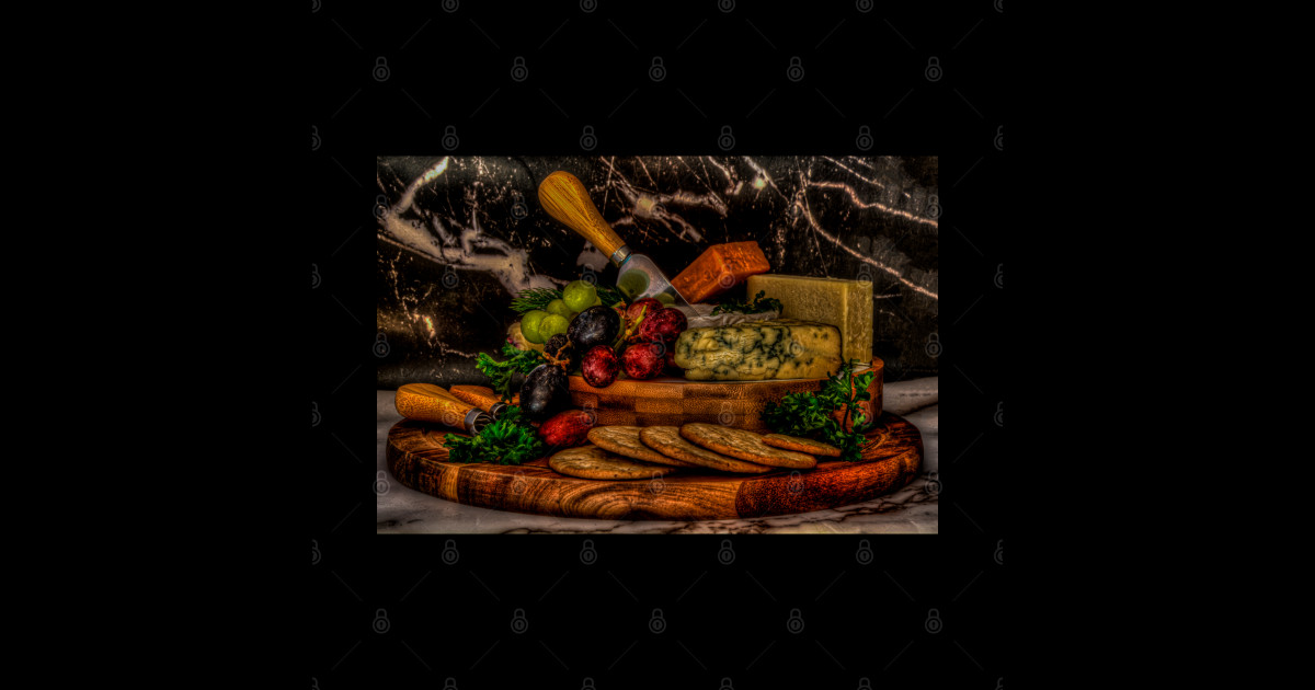 HDR Mixed Cheese Board - Hdr - Sticker | TeePublic