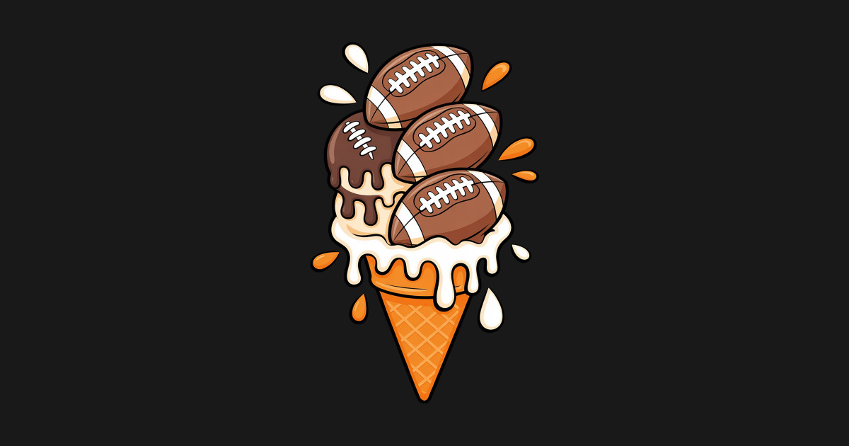 Football Drip For Lineman WR QB RB Ice Cream Sprinkles Boy - Football ...
